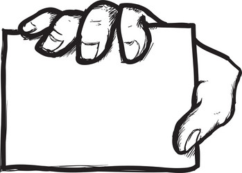 Hand with note icon message design Royalty Free Vector Image
