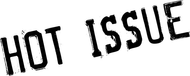 Hot issue rubber stamp Royalty Free Vector Image
