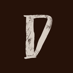 Letter d in gothic style alphabet the symbol Vector Image