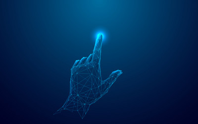 Digital mountain route technology Royalty Free Vector Image