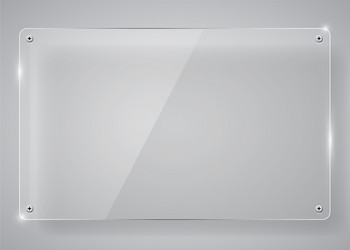 Transparent glass panel clear plastic sheet Vector Image