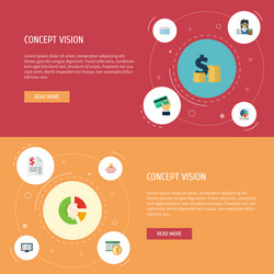 Set registration icons flat style symbols Vector Image