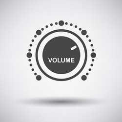 Volume control icon on transparent Royalty Free Vector Image