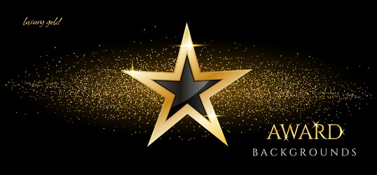 Award ceremony luxurious background with star Vector Image