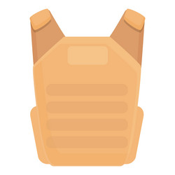 Army vest icon cartoon tactical jacket Royalty Free Vector