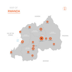 Map of Rwanda with Districts Vector Images (43)