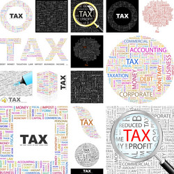 Wht withholding tax concept with big word or text Vector Image