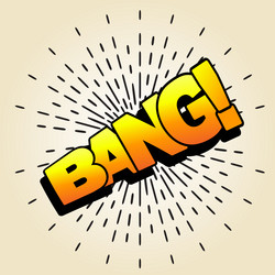 Oh text explosion effect blast comic word Vector Image