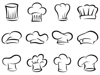 Chef cap Royalty Free Vector Image - VectorStock