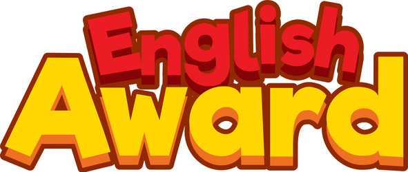 Certificate template for english award with kids Vector Image