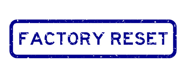 Blue color capsule shape button with word reset Vector Image