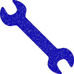 Wrench icon grunge watermark Royalty Free Vector Image