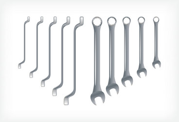 Spanners in order Royalty Free Vector Image - VectorStock