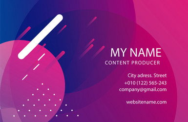 Abstract shapes business card pack Royalty Free Vector Image