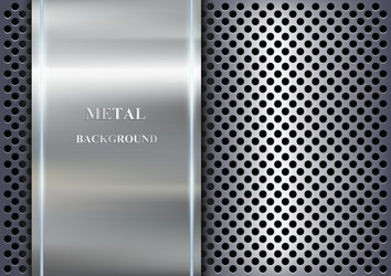 Abstract blue metallic metal background made from Vector Image