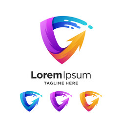 Swap arrow logo or icon template Royalty Free Vector Image