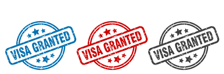 Visa Granted Stamp Vector Images (over 220)