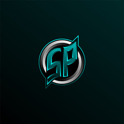 Initial sp logo design Royalty Free Vector Image