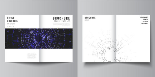 A4 book layout design template Royalty Free Vector Image