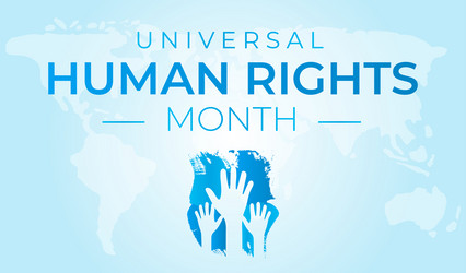 Human rights day background Royalty Free Vector Image