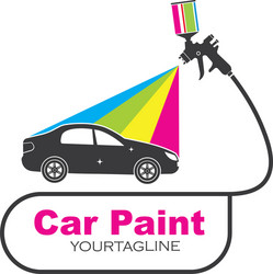 Car paint logo icon Royalty Free Vector Image - VectorStock