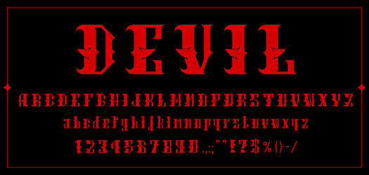 Evil Alphabet