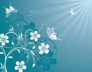 Flower design background Royalty Free Vector Image