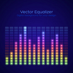 Music equalizer dynamic volume Royalty Free Vector Image