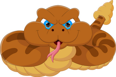 Rattlesnake cartoon Royalty Free Vector Image - VectorStock