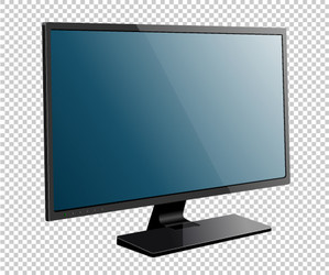 Realistic tv screen modern stylish lcd panel led Vector Image