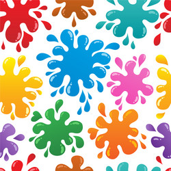 Colorful ink blots collection 1 Royalty Free Vector Image