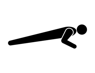 Push ups icon Royalty Free Vector Image - VectorStock