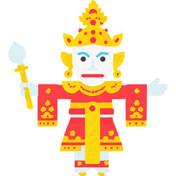 Wayang shadow legend movement tradition Royalty Free Vector