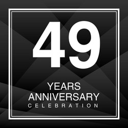 49 year anniversary celebration logo red Vector Image