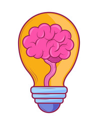 Brain Inside Light Bulb Vector Images (over 690)