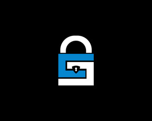 Letter c lock and security logo design concept Vector Image