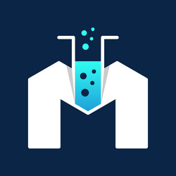 Letter m luxury business logo design Royalty Free Vector