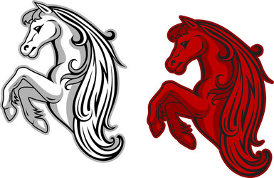 Mustangs clip art design mascot Royalty Free Vector Image