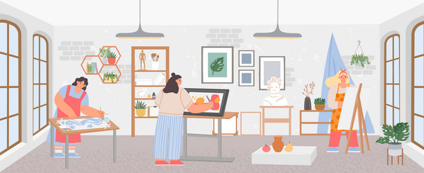 Artist class isometric Royalty Free Vector Image