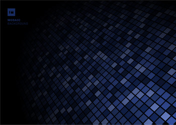 Blue rectangle with pixel fade effect brochure Vector Image