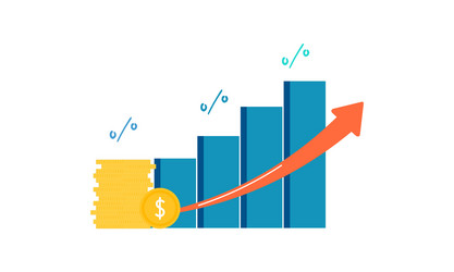 Chart logo design Royalty Free Vector Image - VectorStock