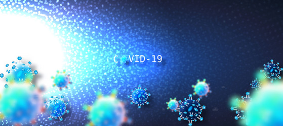 Corona virus image background contains messages Vector Image