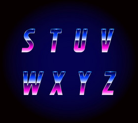 Galactic Font Vector Images (over 160)