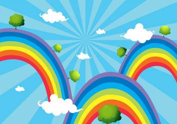 Rainbows Vector Images within Cartoons (over 10,000)