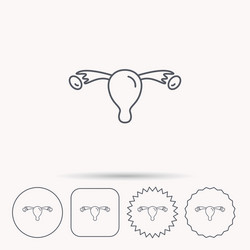 Ovary icon logo symbol Royalty Free Vector Image