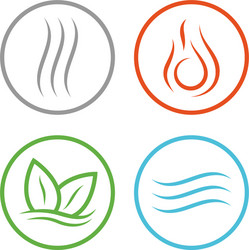 Four elements Royalty Free Vector Image - VectorStock