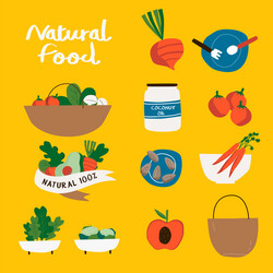 Food quality icon set Royalty Free Vector Image