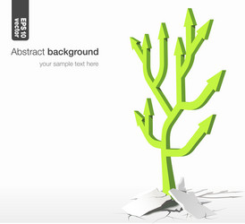 Abstract education background growth tree concept Vector Image
