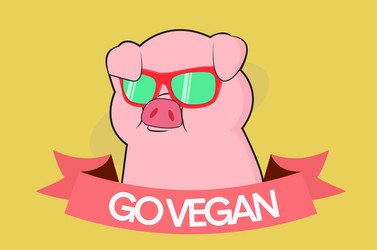 Go vegan logo Royalty Free Vector Image - VectorStock