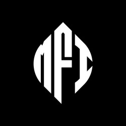 Mfi logo letter design Royalty Free Vector Image